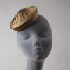 Gold Silk Small Button Hat with Buckle - Imogen's Imagination