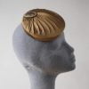 Gold Silk Small Button Hat with Buckle - Imogen's Imagination