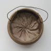 Gold Silk Small Button Hat with Buckle - Imogen's Imagination