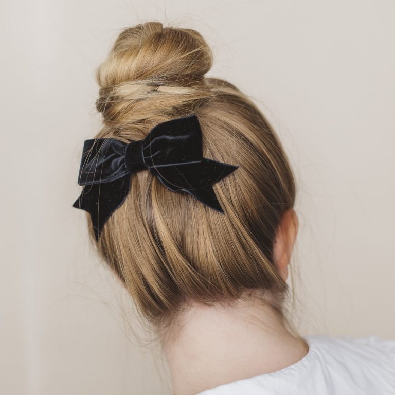 Magenta Beret with Black Velvet Ribbon Bow - Imogen's Imagination