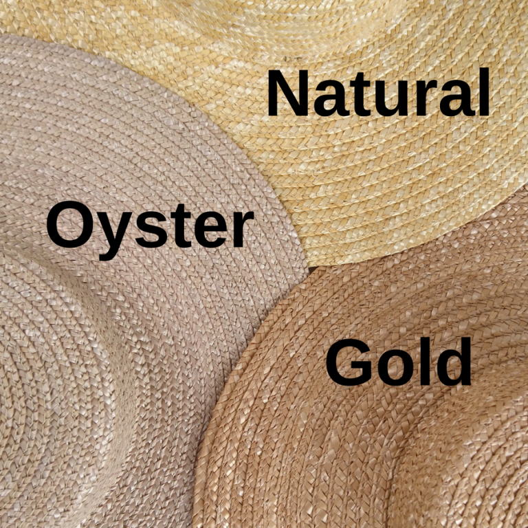 Gold Straw Boater Sun Hat - Imogen's Imagination