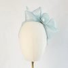Aqua Blue Loop Fascinator with Coque Feathers - Imogen's Imagination