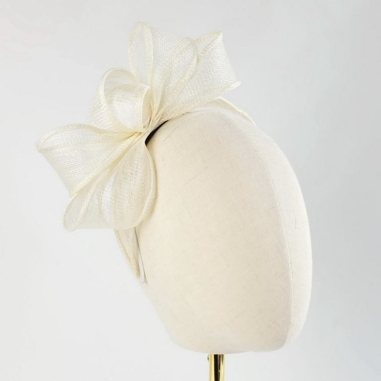 Ivory Looped Fascinator Headband - Imogen's Imagination